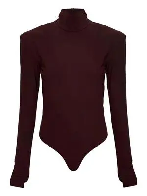 IRO PARIS IRO Azales Bodysuit With Padded Shoulders Brown