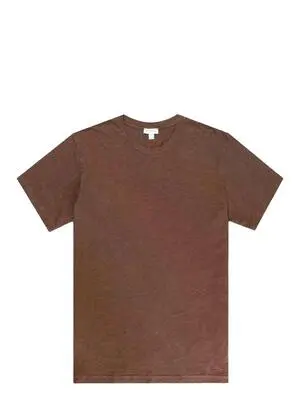 Sunspel Crew-neck T-shirt Brown