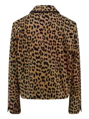 SEMICOUTURE Arabella Animal-print Jacket - Brown