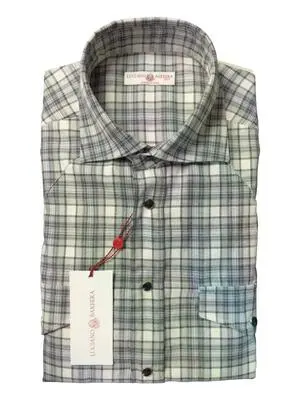 Luciano Barbera Check-pattern Shirt - Grey