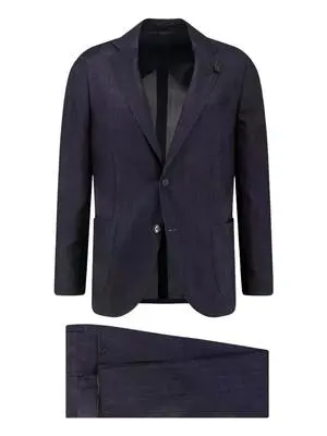 LARDINI Iconic Single-breasted Suit - Blue
