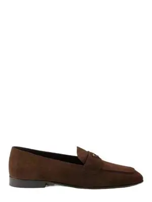 Prada Suede Loafers Brown