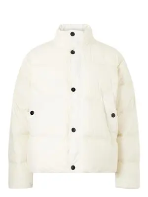 Stone Island Garment-dyed Crinkled-shell Down Jacket - Neutrals