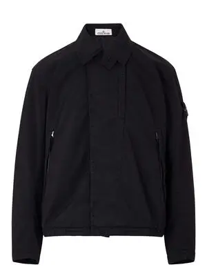 Stone Island Garment-dyed Shell Jacket - Black