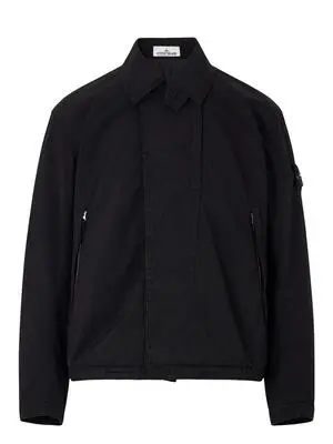 Stone Island Garment-dyed Shell Jacket - Black