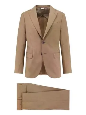 Boglioli Single-breasted Wool Suit - Brown