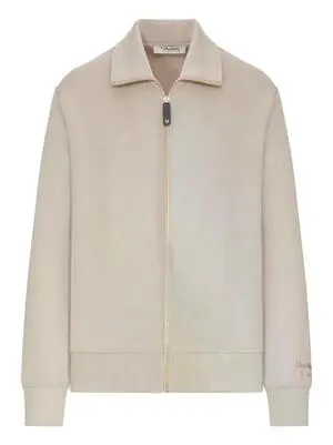 Max Mara Zip-up Collared Jacket Neutrals