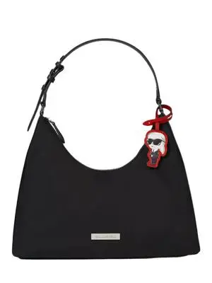 Karl Lagerfeld Ikon Bag With Logo Plaque - Black