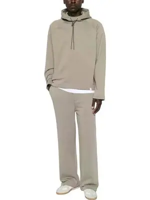 WOC Winner Raglan-sleeve Drawstring Hoodie - Neutrals