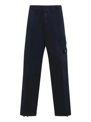 Stone Island Logo-patch Cargo Pants - Blue