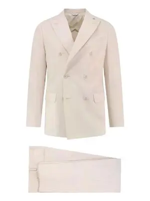 Boglioli Peak-lapels Double-breasted Suit - Neutrals