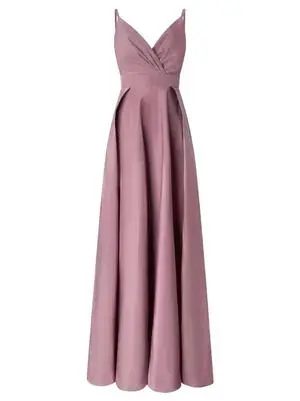 Pinko Pinko Long Taffeta Dress With Slit Pink