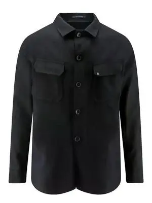 Tagliatore Button-front Overshirt - Black