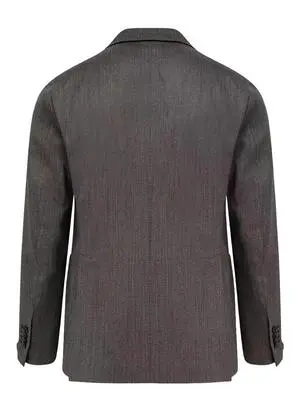 Tagliatore Peak-lapel Double-breasted Suit - Grey