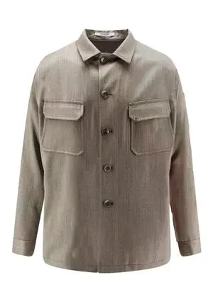 Tagliatore Calvin Flap-pocket Jacket - Brown