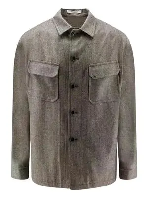 Tagliatore Wool Jacket - Brown