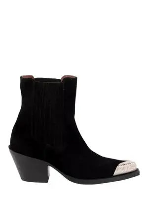 Paris Texas Dallas Metal-tip Cowboy Boots - Black
