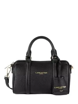 LANCASTER Grained Leather Shoulder Bag - Black