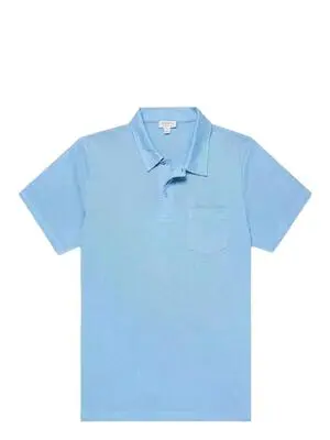 Sunspel Riviera Polo Shirt - Blue