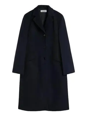JIL SANDER Long Sleeves Coat - Blue