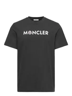 Moncler Logo-print Cotton T-shirt - Black