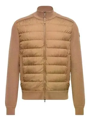 Moncler Padded Zip-up Cardigan - Brown