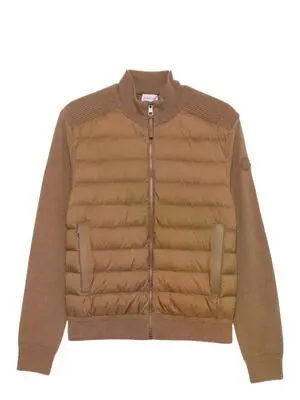 Moncler Padded Zip-up Cardigan - Brown