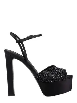LE SILLA Gilda Embellished Platform Sandals - Black