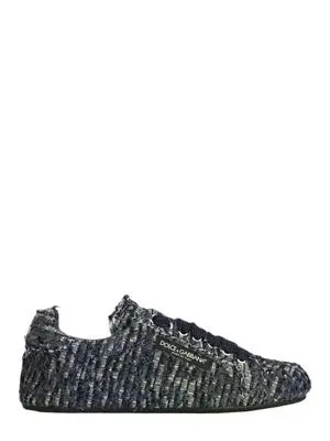 Dolce & Gabbana Portofino Soft Denim Sneakers - Blue