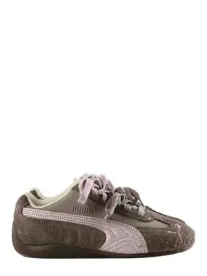 PUMA Speedcat Brushed Luxe Panelled Sneakers - Brown