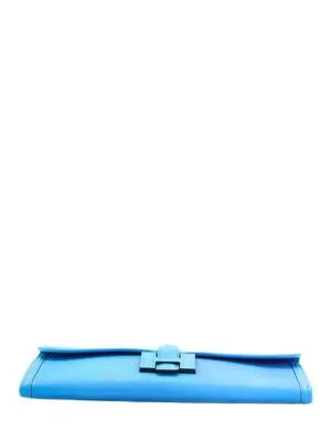 Hermès Jige Elan Chevre Mysore 29 Clutch Bag - Blue