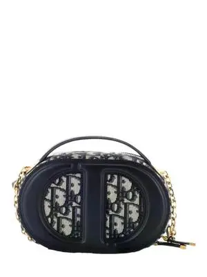 Dior Cd Signature Oval Camera Bag - Blue