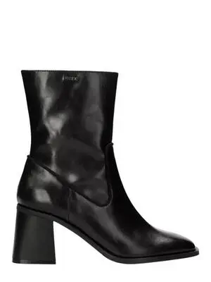 MEXX Square-toe Block-heel Boots - Black
