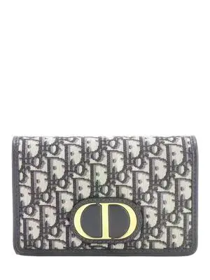 Dior 30 Montaigne 2-in-1 Pouch Oblique Canvas Crossbody Bag - Blue