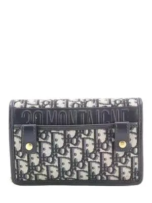 Dior 30 Montaigne 2-in-1 Pouch Oblique Canvas Crossbody Bag - Blue