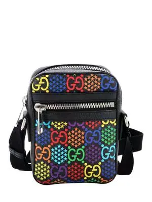 Gucci Psychedelic Print Gg Coated Canvas Mini Messenger Bag - Multicolour