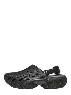 CROCS Echo Ii Chrome Clogs With Perforated Detailing And Slingback Strap - Black