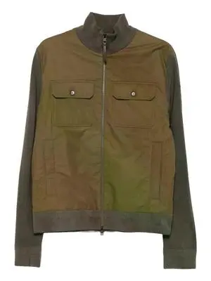 Moncler Panelled Zip-up Sweater - Green