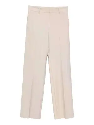 Antonelli Firenze Robinia Pressed-crease Straight-leg Trousers - Neutrals