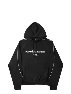 NEW BALANCE Trackside Fleece Hoodie With Graphic Detail - Black