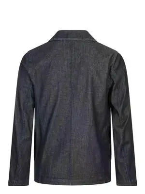 Canali Patch-pocket Denim Jacket - Blue