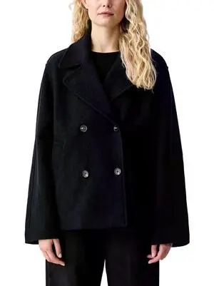 Marc O'polo Double-breasted Coat - Black
