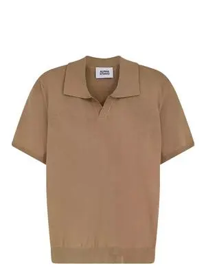 ALPHA STUDIO Short-sleeve Polo-collar T-shirt