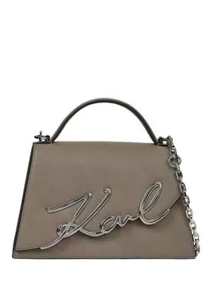 Karl Lagerfeld Medium K/signature Crossbody Bag - Grey