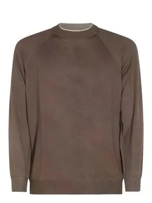Eleventy Raglan-sleeve Sweater - Brown