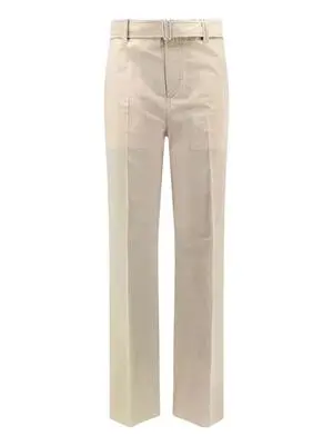 LARDINI Belted Tailored Trousers - Neutrals
