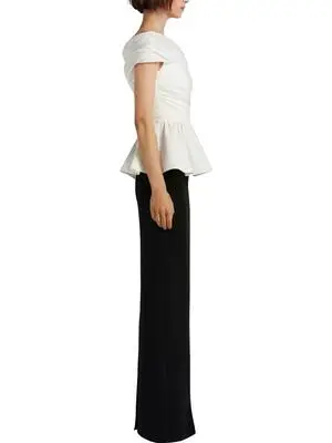 Safiyaa Sidha High-waisted Column Maxi Skirt - Black