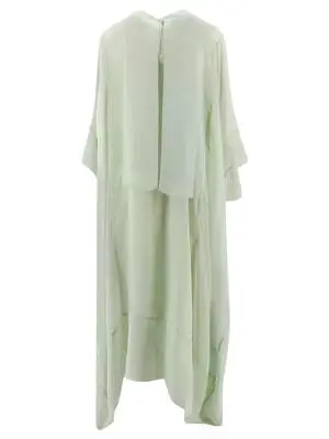 Alberta Ferretti Chiffon Short-sleeve Maxi Dress - Green