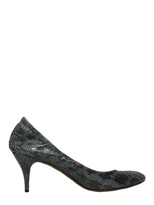 LANVIN Snake-skin Print Pumps - Grey
