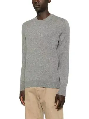 Eric Bompard Crew-neck Cashmere Knit - Grey